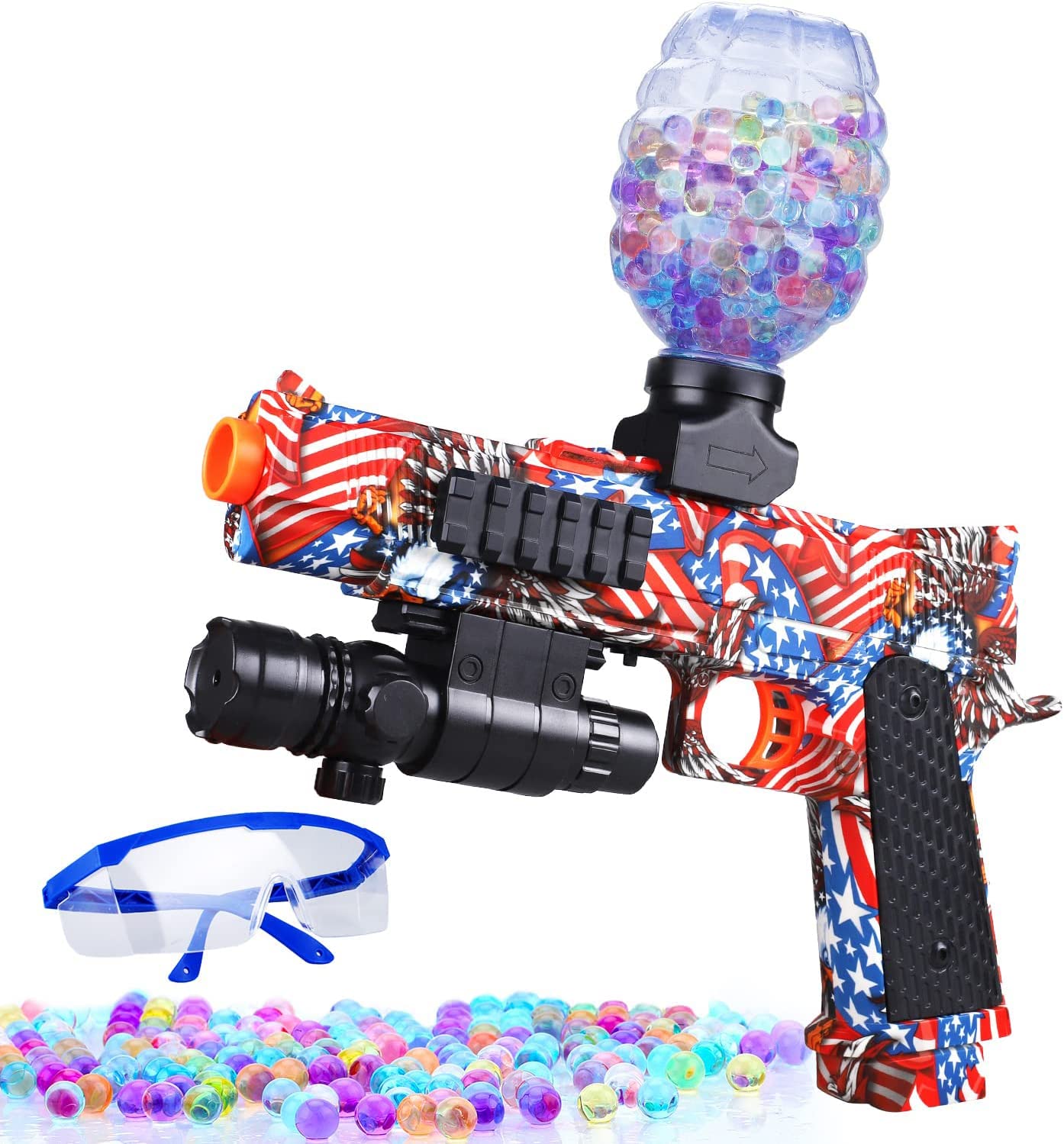 SKD Blaster M1911 Gel Ball Blaster Ammo Gun Pistol Splatter Ball Gun w