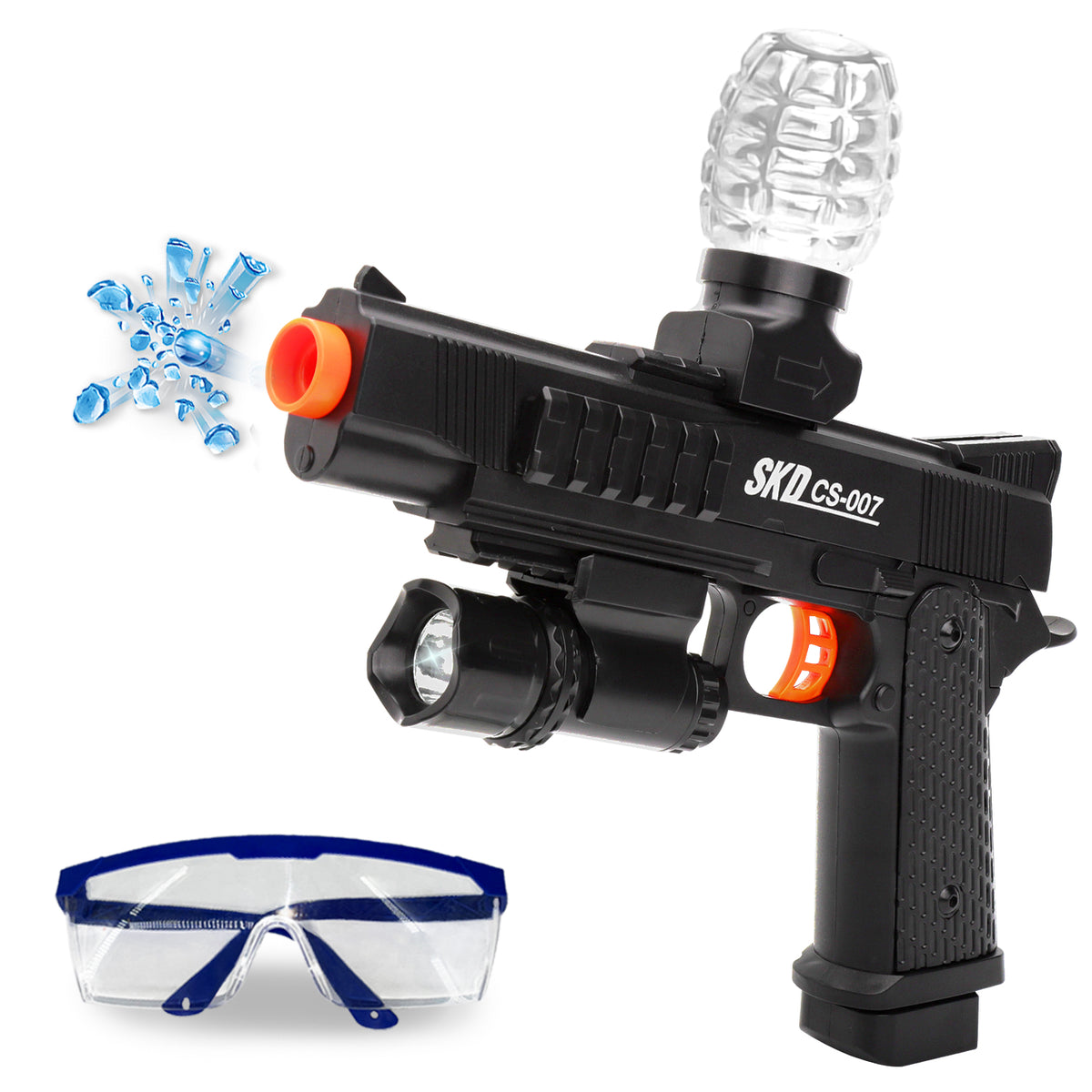 SKD Blaster M1911 Gel Ball Blaster Ammo Gun Pistol Splatter Ball Gun w