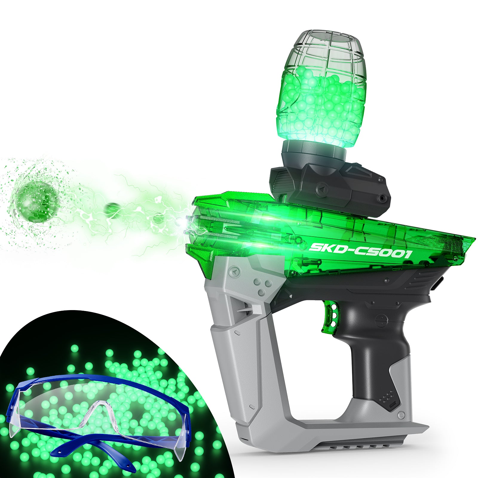 SKD Blaster Toy Gun Gel Ball Blaster Water Gel Pistol Luminous Water B