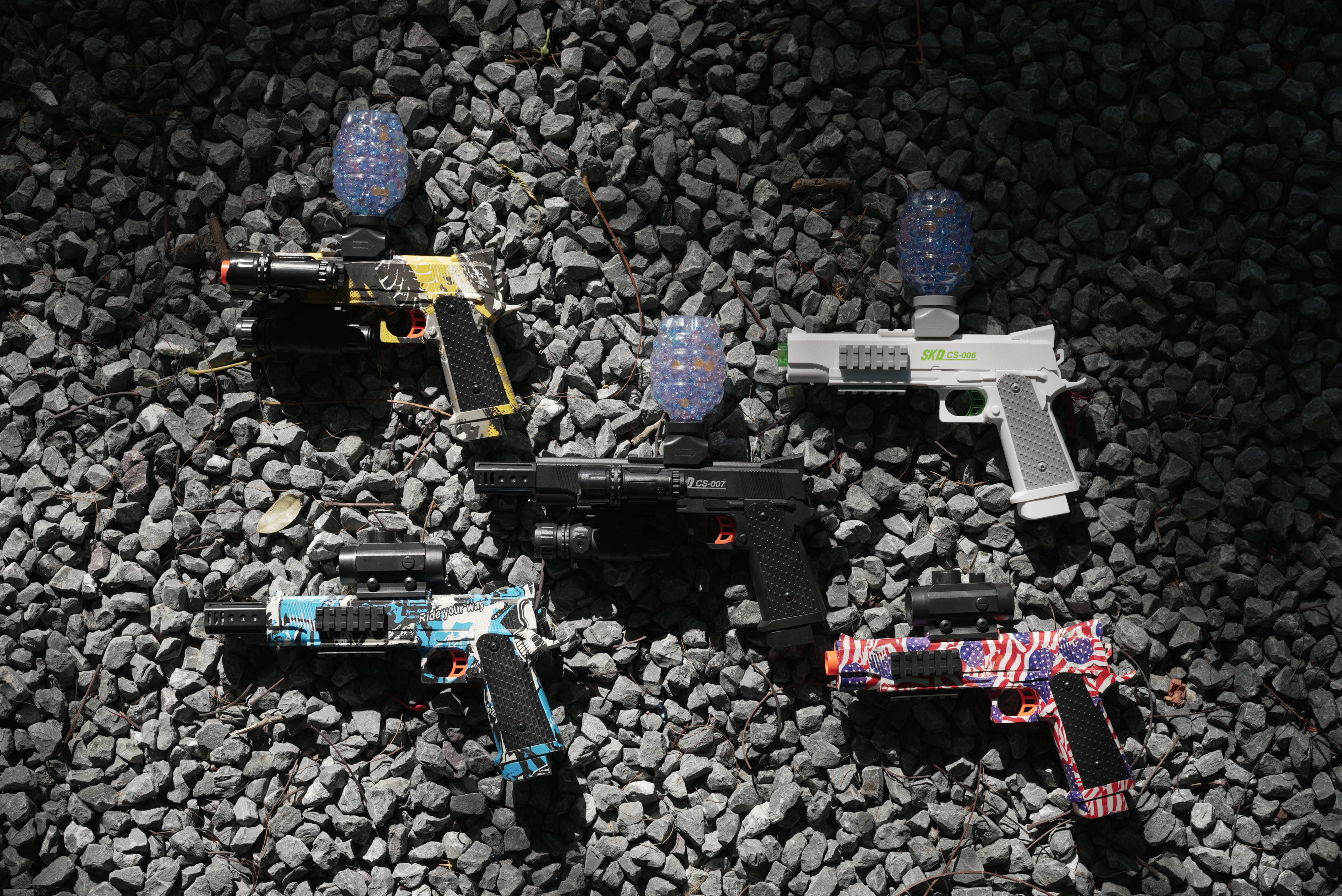 SKD Blaster M1911 Gel Ball Blaster Ammo Gun Pistol Splatter Ball Gun w