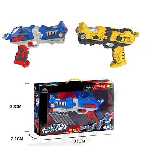 Blaster Shots New Arrival Transformation Soft Bullet Gun DIY Robot Sof ...