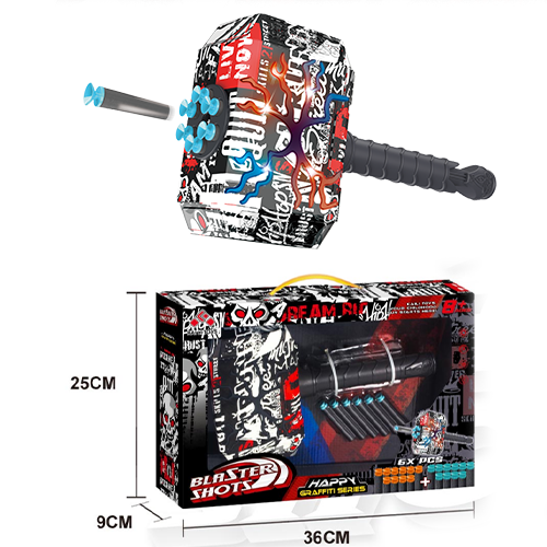 Blaster Shots Toy Gun The-Avengers Manual Thor's Hammer Blaster with L ...