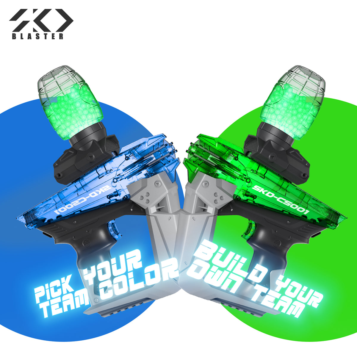 SKD Blaster Toy Gun Gel Ball Blaster Water Gel Pistol Luminous Water B